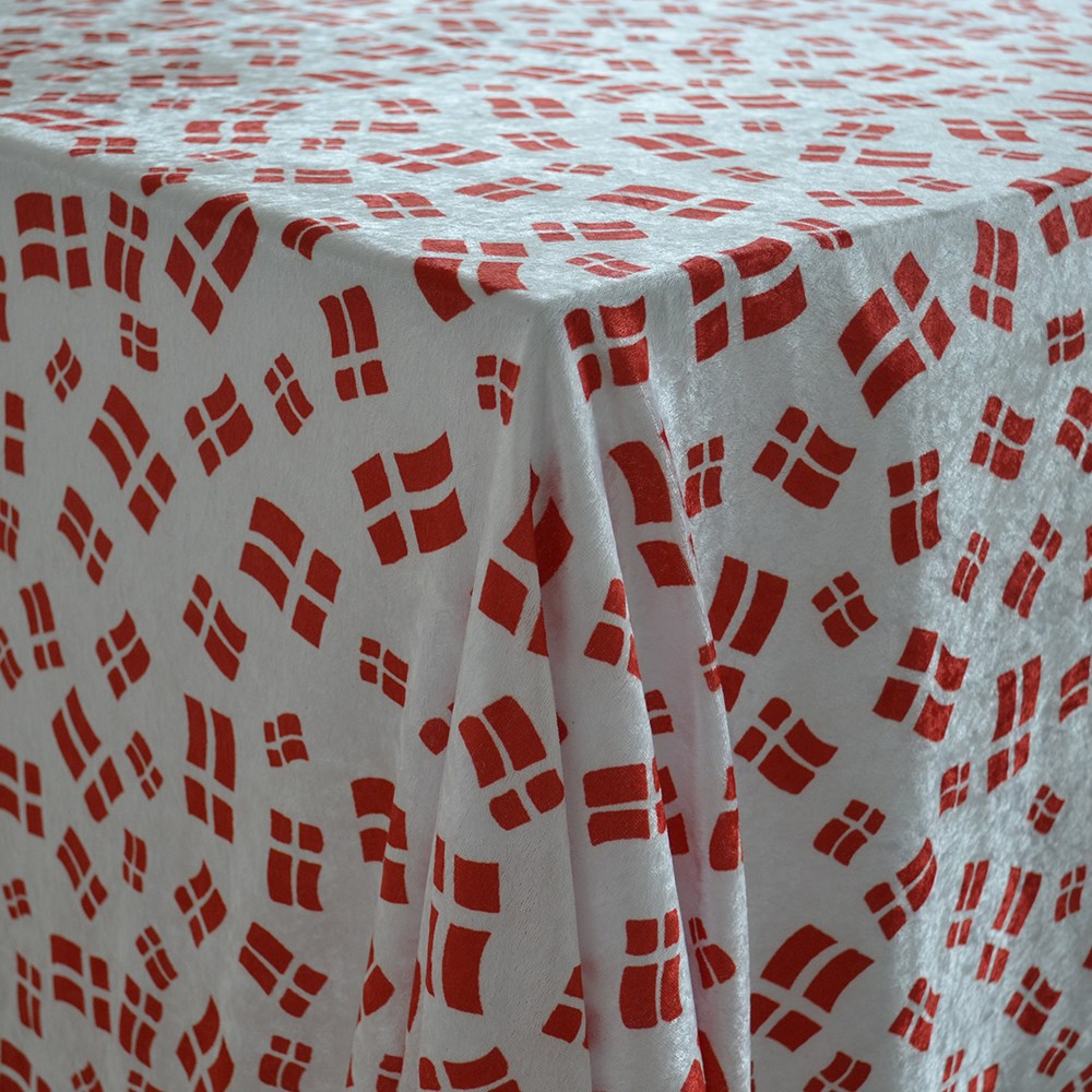 Dug - Nervøs velour m/ Flag 150x300 cm fra Soveland